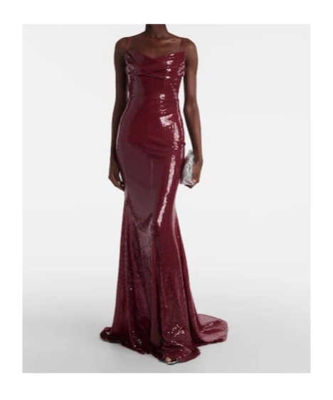 Alex Perry Sequined Corset Gown