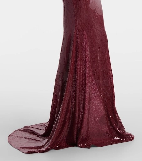 Alex Perry Sequined Corset Gown