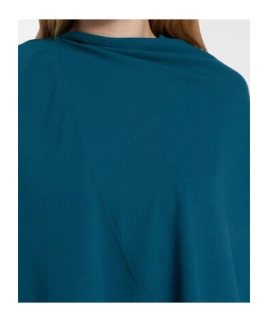 ROKSANDA Deena Crepe Gown With Cape Effect - Blue