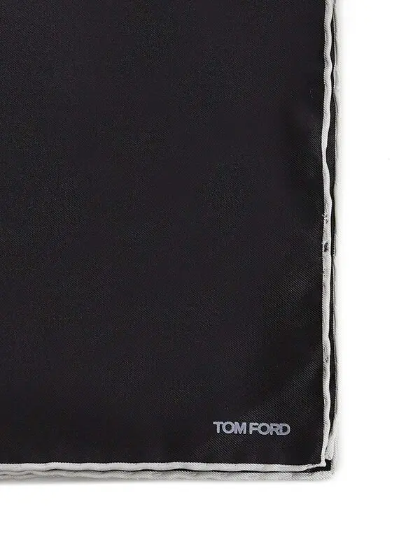 TOM FORD Embroidered Square Scarf With Logo