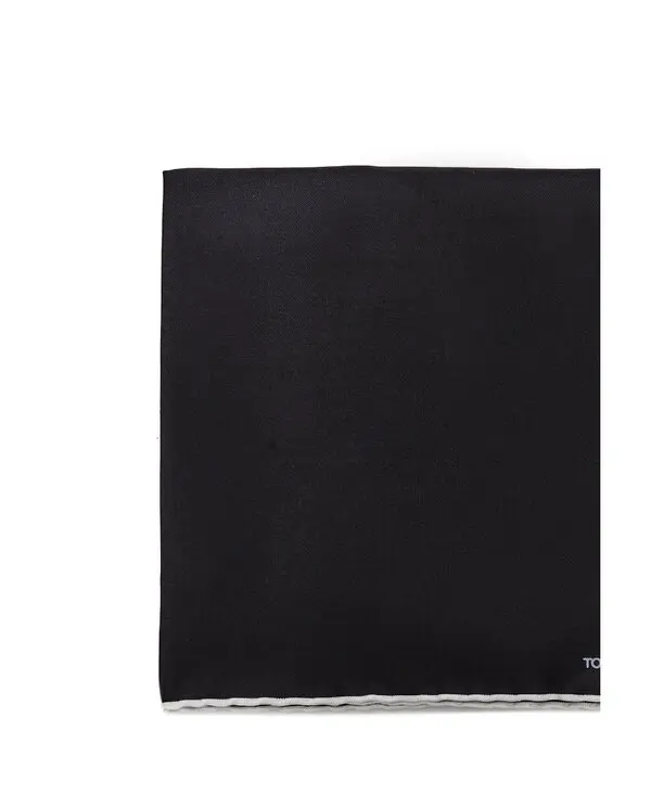TOM FORD Embroidered Square Scarf With Logo