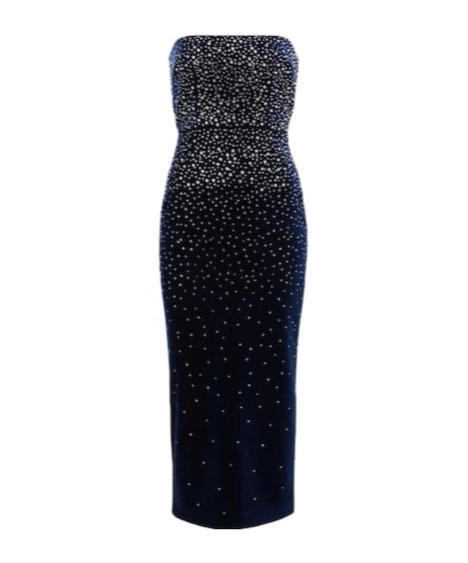 Alex Perry Embellished Velvet Midi Dress