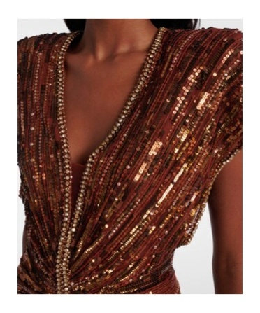 Jenny Packham Zola Sequined Gown