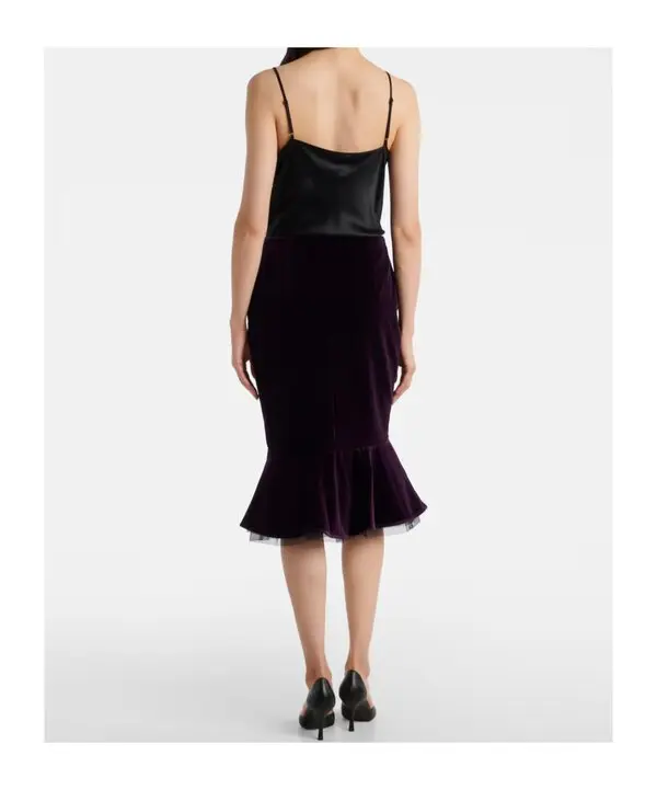 Nina Ricci Ruffled Midi Skirt