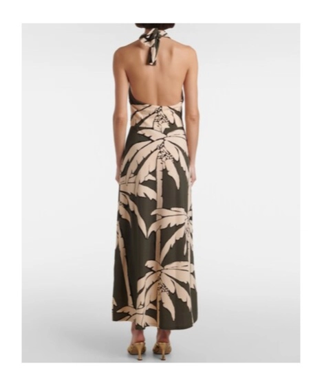 Johanna Ortiz Printed Cutout Maxi Dress
