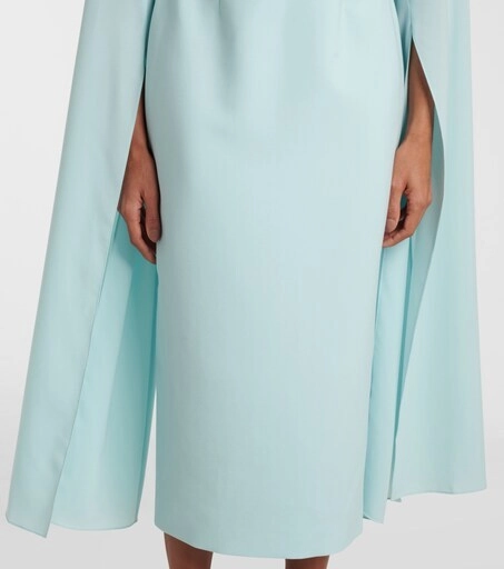 ROKSANDA Nour Draped Midi Dress - Blue