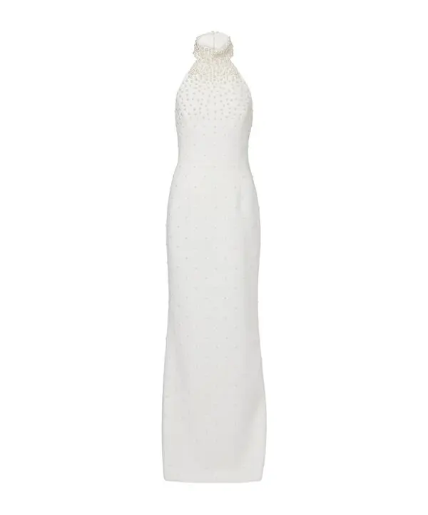 Rebecca Vallance Bridal La Peregrina Crepe Gown - White