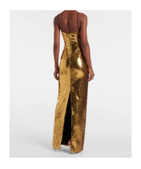 Rebecca Vallance Gloria Sequined Floral-applique Gown