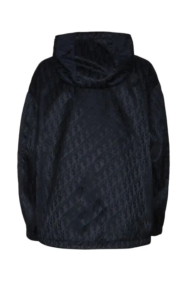 Dior Zip Up Hooded Jacket - Black