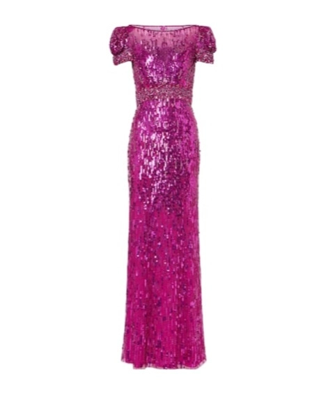 Jenny Packham Sungem Embellished Gown