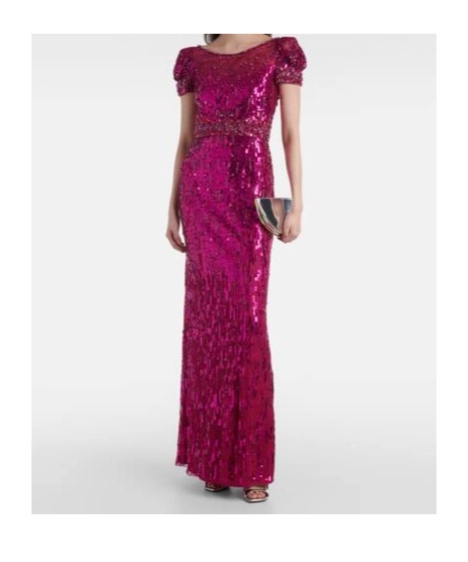 Jenny Packham Sungem Embellished Gown