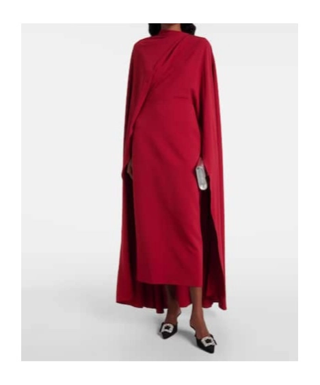 ROKSANDA Neolitsea Shawl Crepe Cocktail Dress