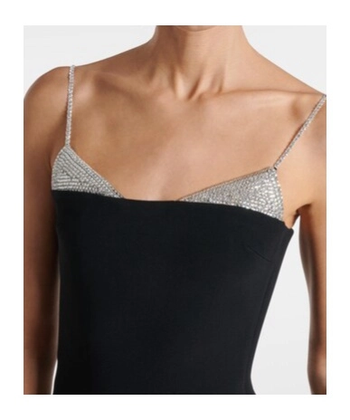 David Koma Embellished Cady Minidress