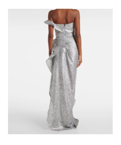 Maticevski Satellite Wave Ruffled Gown