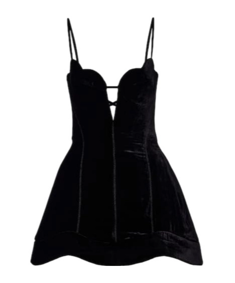 MARIA LUCIA HOHAN Bustier Minidress - Black