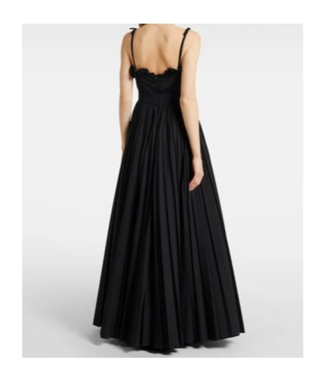 Giambattista Valli Ruched Pleated Cotton Gown