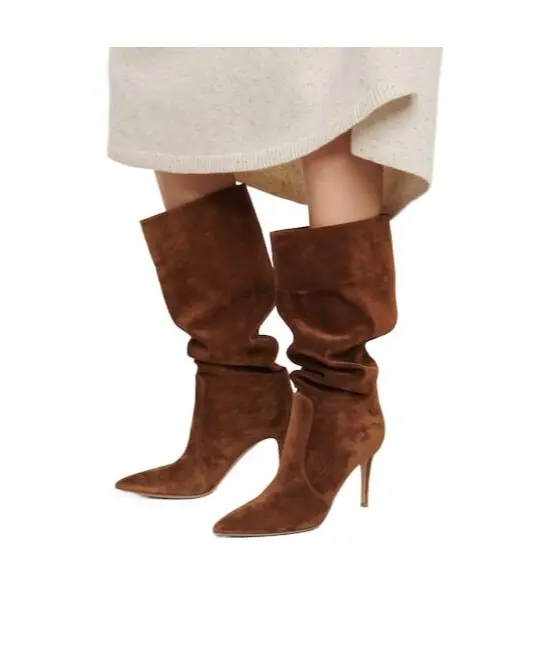 GIANVITO ROSSI Suede Knee-high Boots