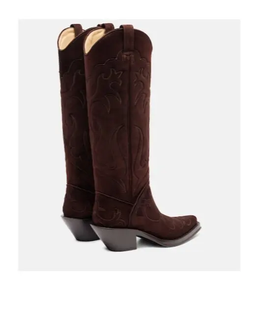 Gabriela Hearst Capitana Suede Cowboy Boots