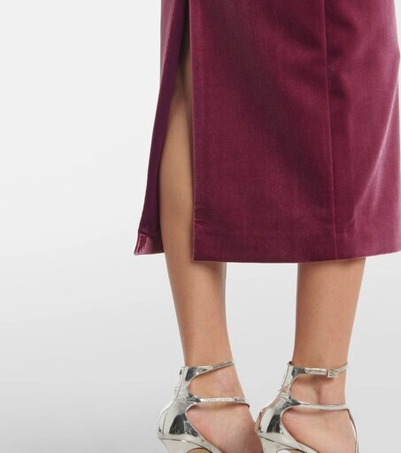 Alex Perry Off-shoulder Velvet Corset Dress