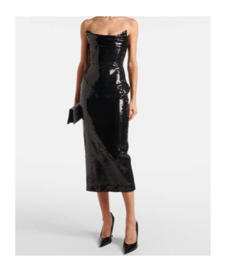 Alex Perry Sequined Bustier Dress