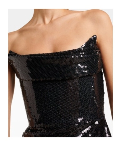 Alex Perry Sequined Bustier Dress