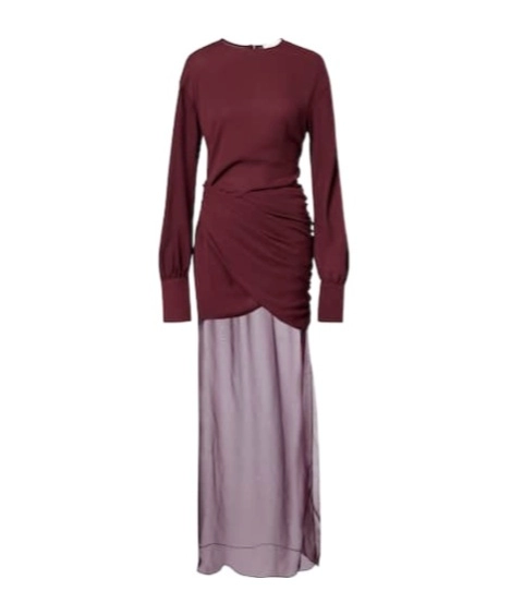 NENSI DOJAKA Davina Draped Maxi Dress