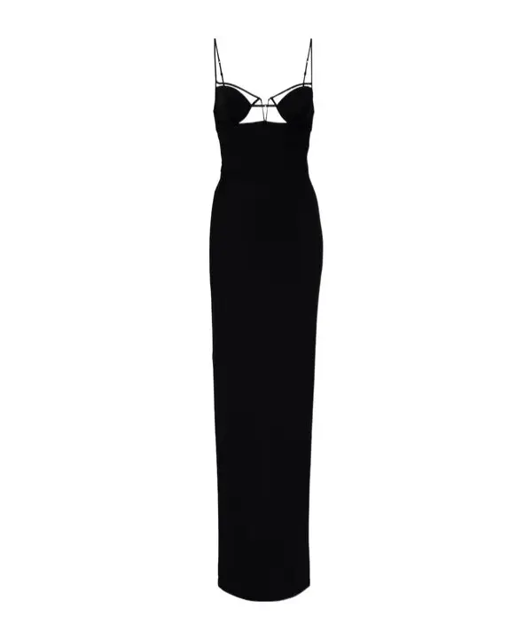 NENSI DOJAKA Cutout Gown - Black