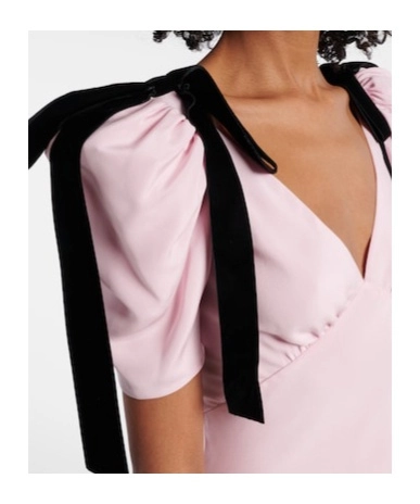 RODARTE Bow-detail Silk Crêpe Gown