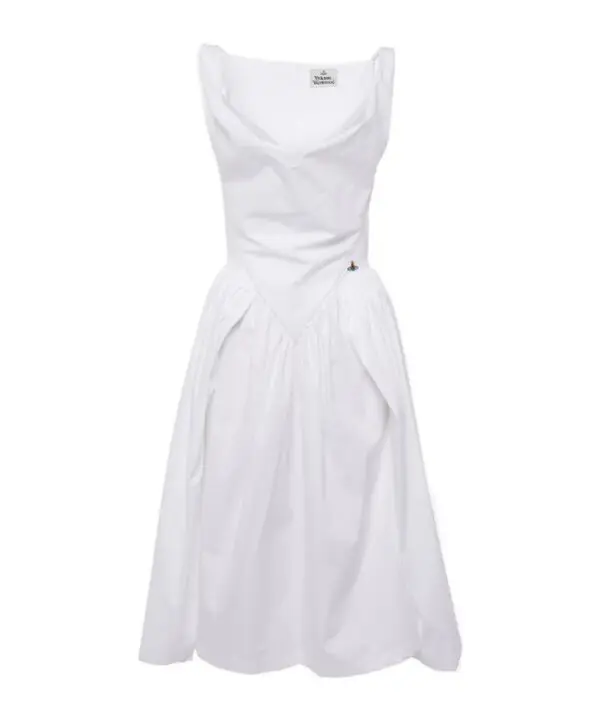 VIVIENNE WESTWOOD Sunday Cotton Corset Dress - White