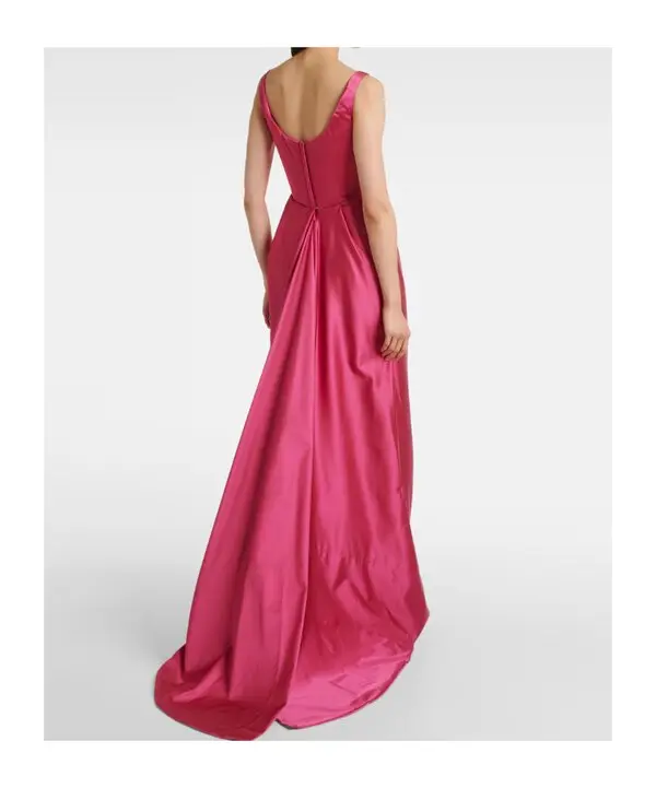 VIVIENNE WESTWOOD Crepe Satin Corset Gown - Fuchsia