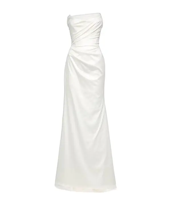 VIVIENNE WESTWOOD Rhea Satin And Tulle Gown - White