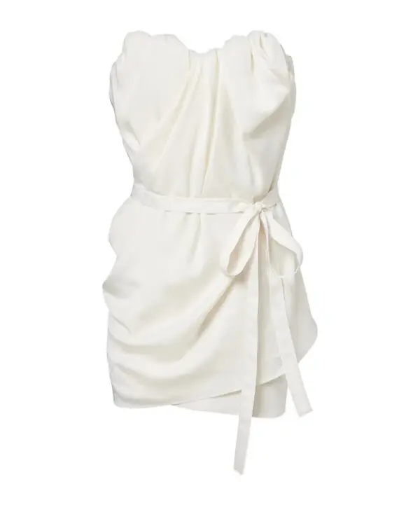 VIVIENNE WESTWOOD Susana Draped Corset Dress - White