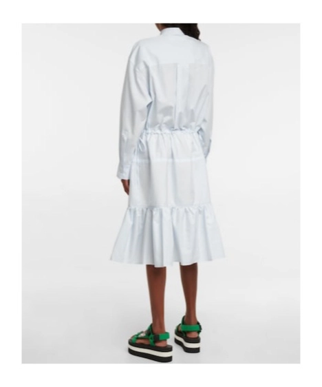 Marni Cotton Poplin Tiered Shirt Dress