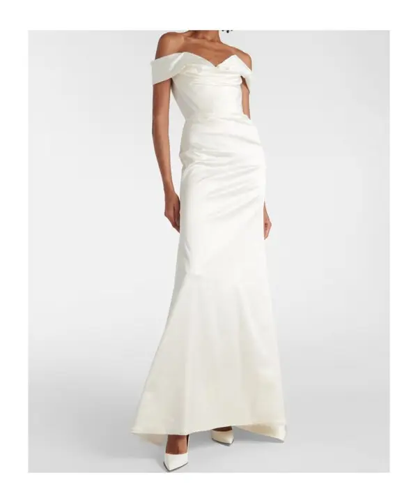 VIVIENNE WESTWOOD Cora Satin Gown - White