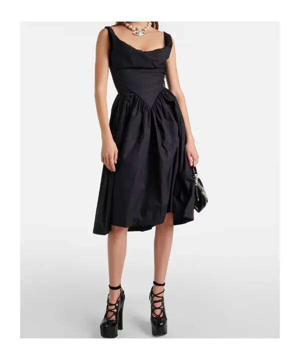 VIVIENNE WESTWOOD Cotton Corset Dress - Black