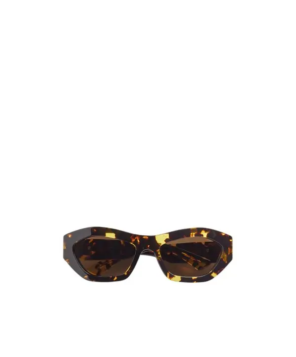 Bottega Veneta Reace Oval Sunglasses - Multicolored/brown