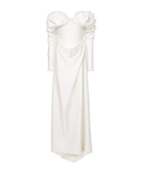 VIVIENNE WESTWOOD Bridal Ember Off-shoulder Satin Corset Gown - Ivory