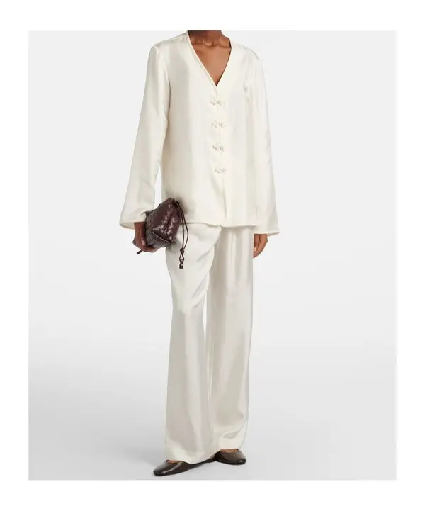 RÓHE Silk Wide-leg Pants