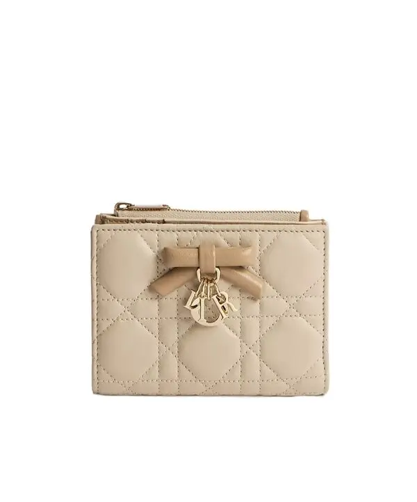Dior Lady Dahlia Wallet - Nude