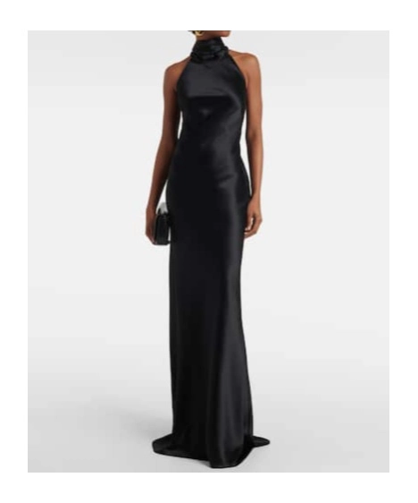 Ralph Lauren Chilton Halterneck Satin Gown
