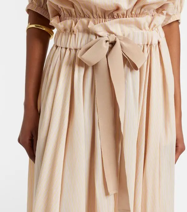 PATOU Striped Maxi Skirt