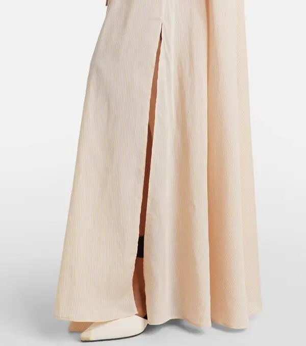 PATOU Striped Maxi Skirt