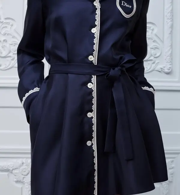 Dior Embroidered Short Shirtdress