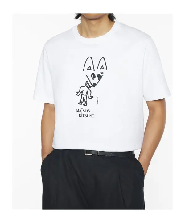 Maison Kitsuné Fox-print T-shirt