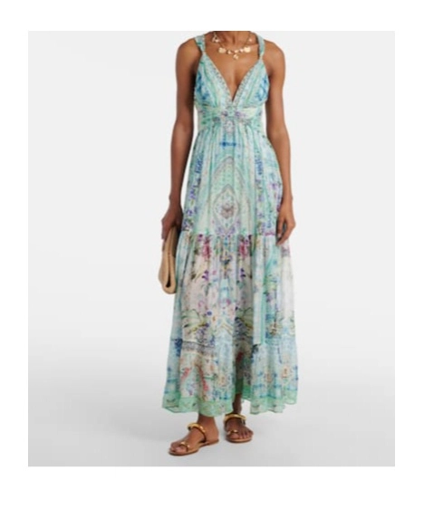 Camilla Embellished Silk Maxi Dress