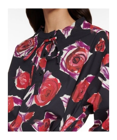 Marni Floral Cotton Midi Dress