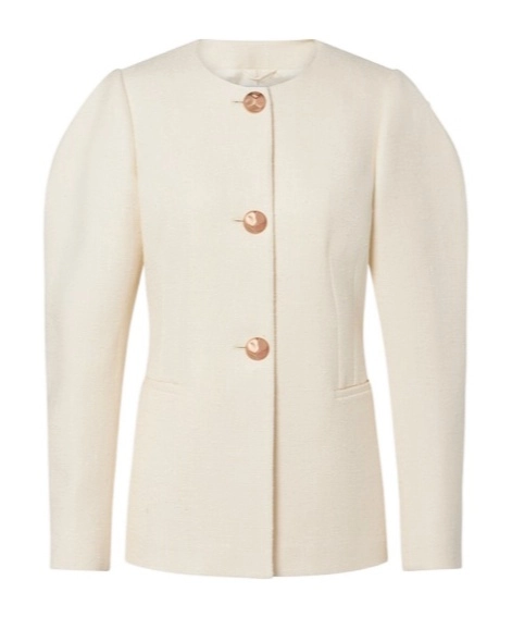 Gabriela Hearst Daelan Silk And Wool Blazer - White