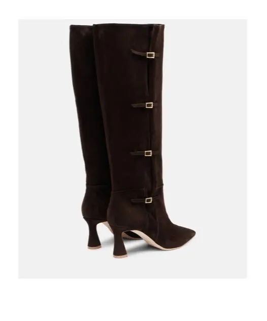 MALONE SOULIERS Nolan 70 Suede Knee-high Boots