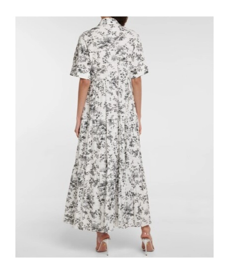 Erdem Kate Floral Cotton Maxi Shirt Dress
