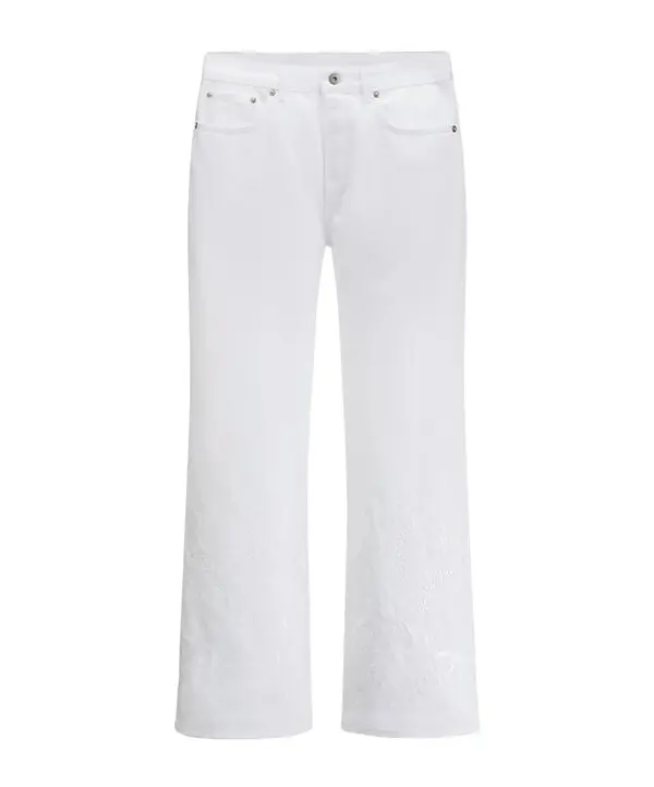 Dior Embroidered Jeans - White